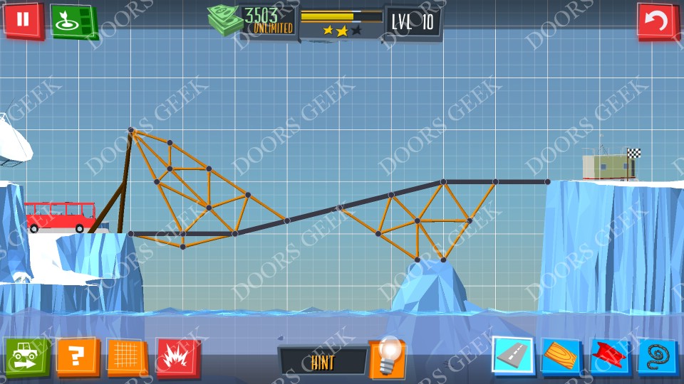 Build a Bridge! Level 10 ~ Doors Geek