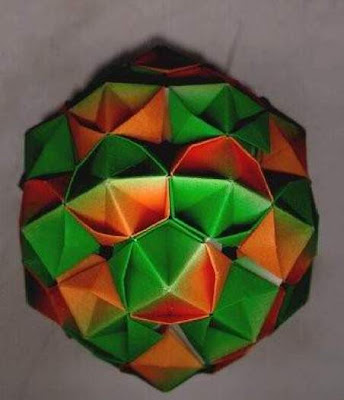 origami paper lampion ~ easy origami instructions for kids crafts