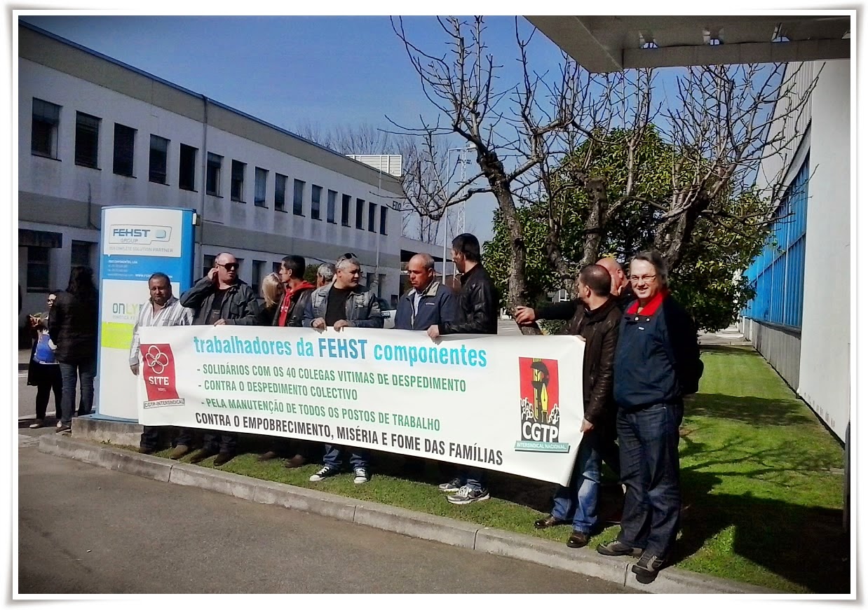 Trabalhadores vítimas de despedimento colectivo na empresa FEHST após ...