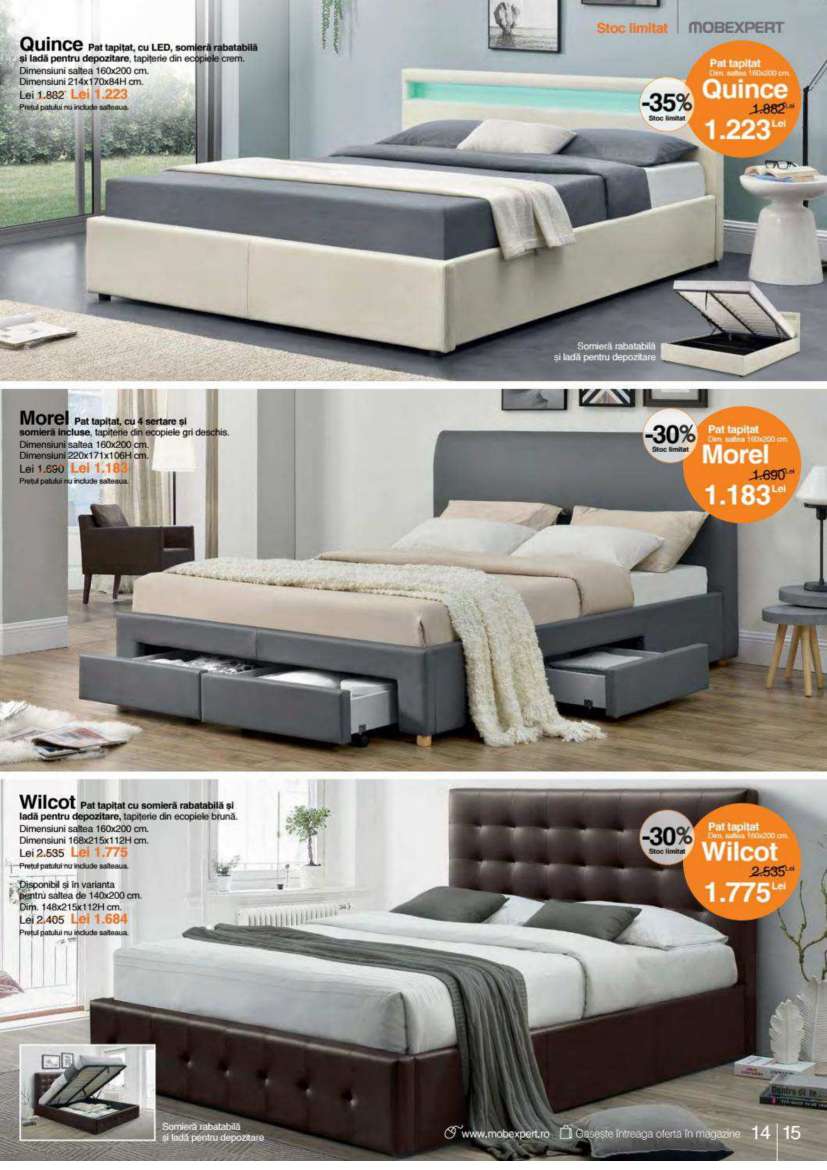 CATALOG MOBEXPERT Noiembrie 2018. Borosura cu Oferte si reduceri Mobexpert.