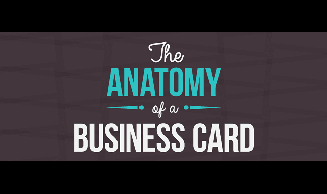 The Anatomy Of A Business Card #Infographic - Visualistan