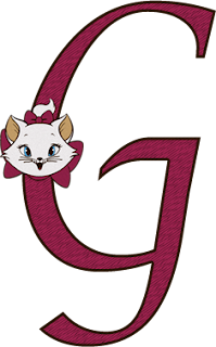 Abecedario con Gatita Marie. Marie Aristocats Alphabet. - Oh my Alfabetos!