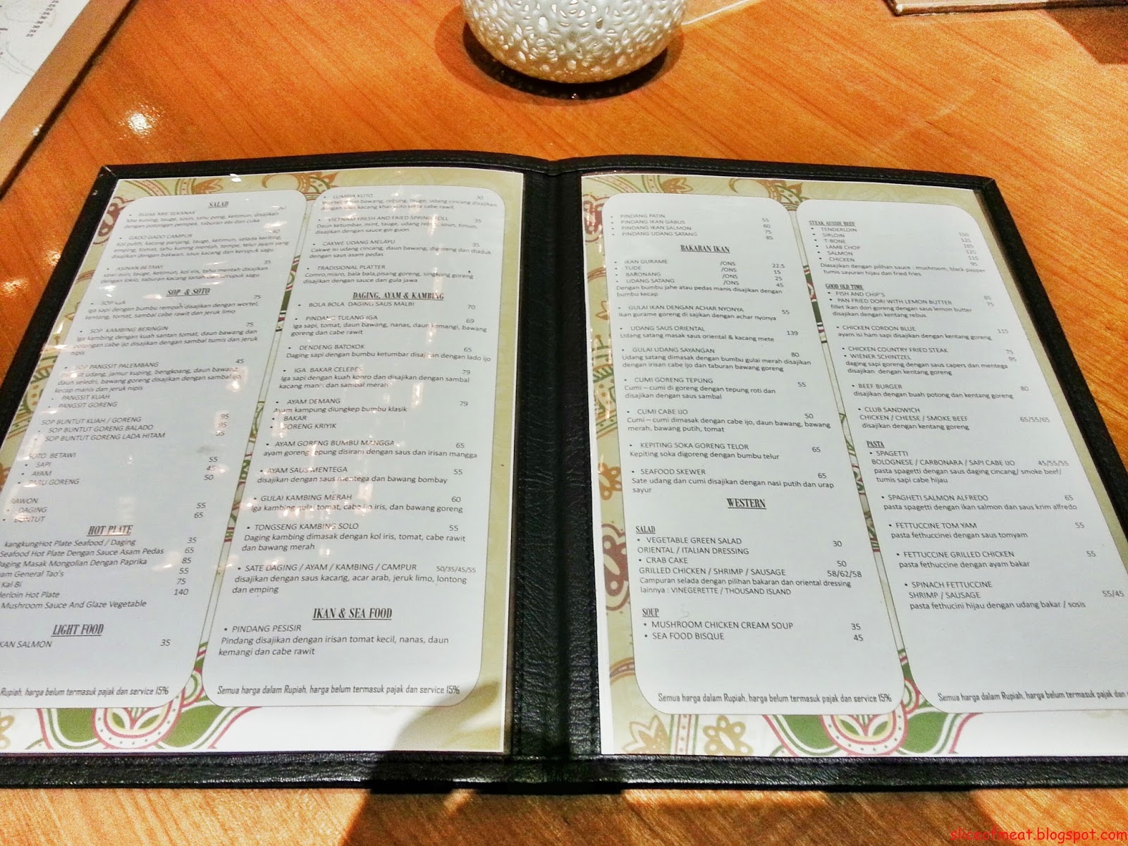 Kuto Besak Theater Restaurant - Slice of Meat