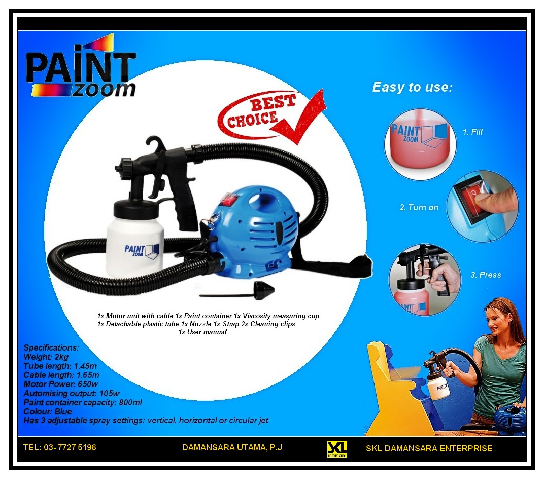 SKL DIY Uptown: Lightweight Ergonomic Air Spray Gun full set with Motor ...