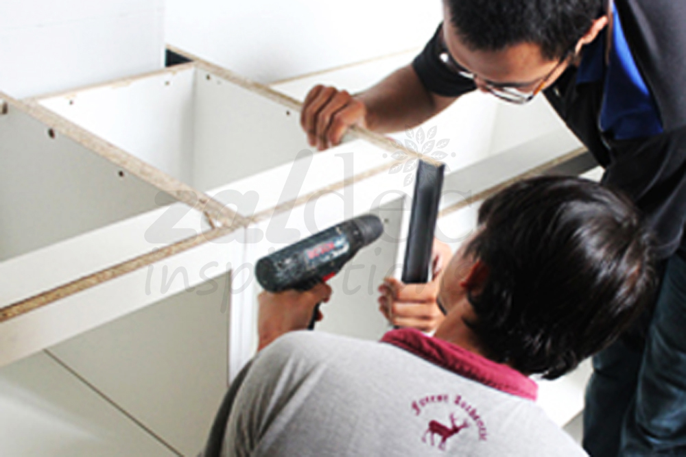 .: Pemasangan Kabinet Dapur Di PPR Kg. Pantai Dalam