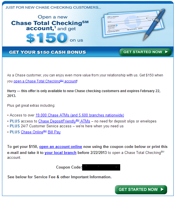 Chase request check book - kyright