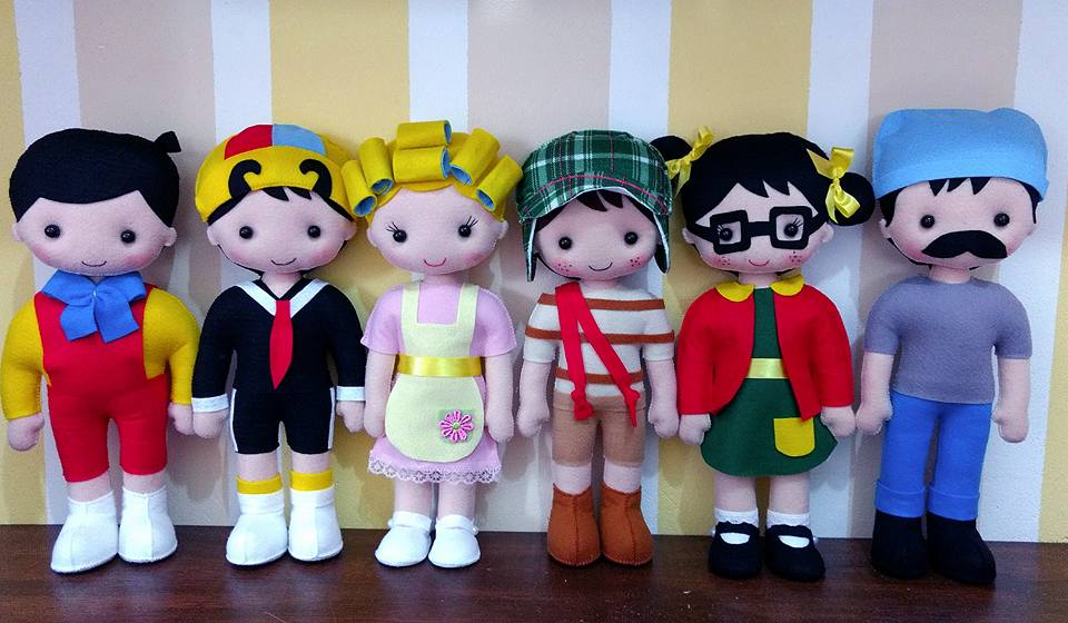 Turma do Chaves em feltro