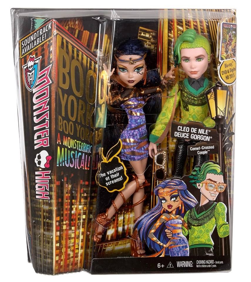 monster high: El pack de Cleo y Deuce y Nefera Boo York!!!