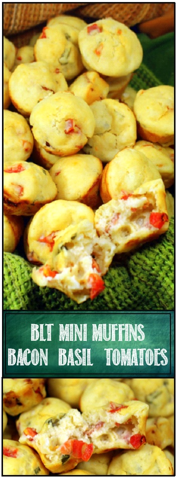52 Ways to Cook: Mini BLT Muffins Bacon Lettuce (Basil) and Tomatoes