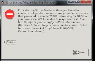 nutanix: KVM: virt-manager startup failure