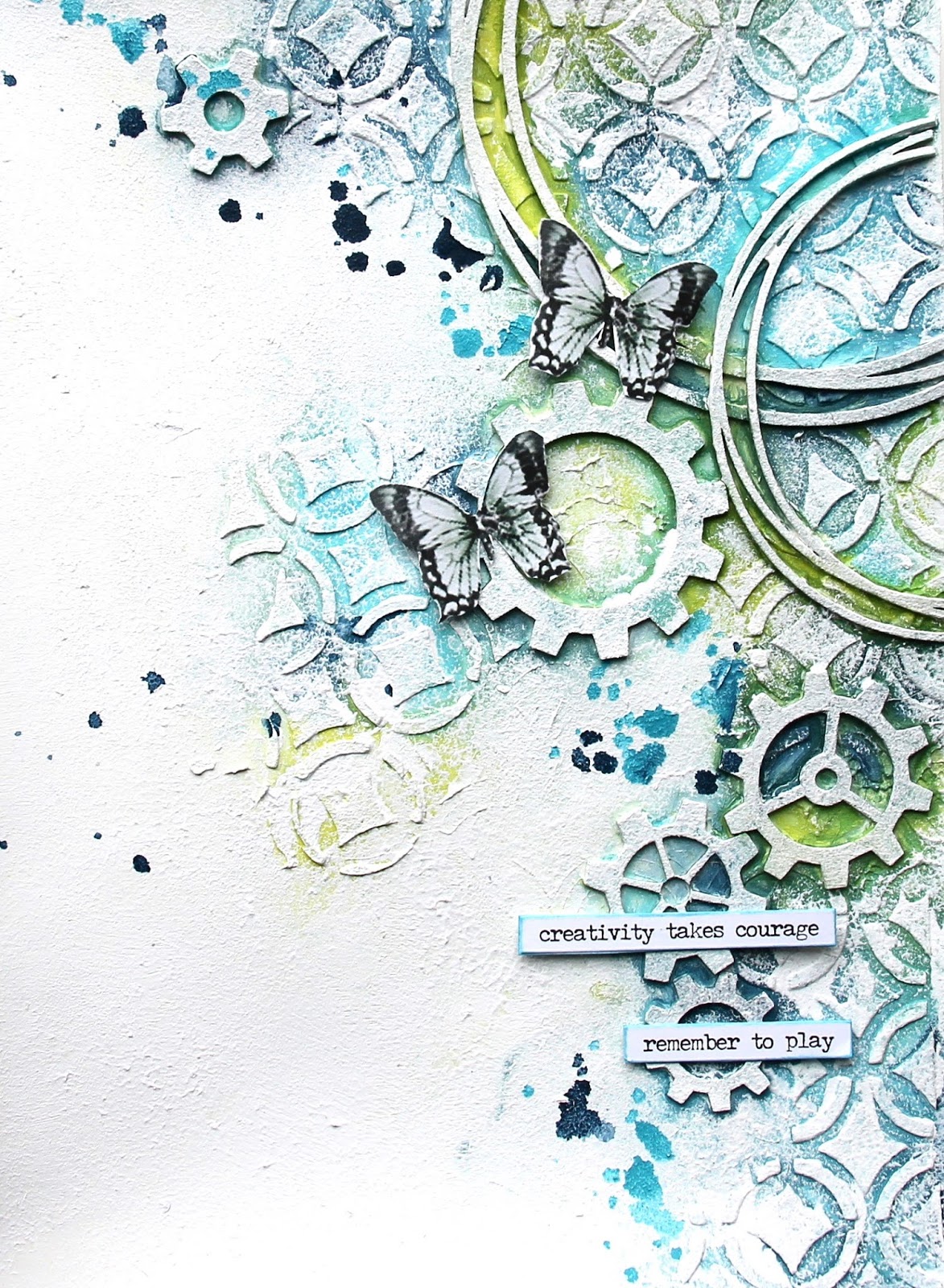 Ingrid's place: art journal page "creativity..."