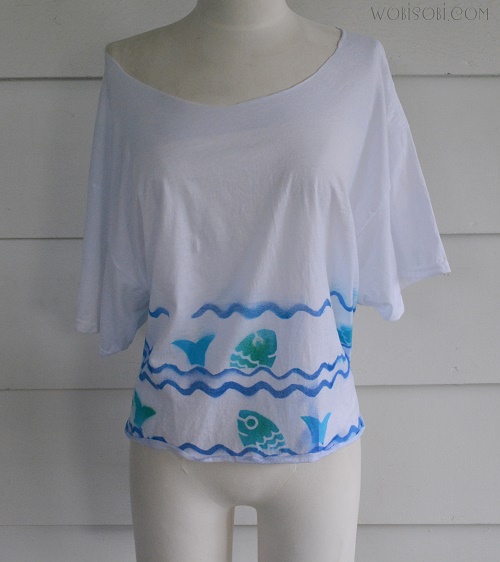 WobiSobi: Easy Open Back Fish Tee-Shirt, DIY.