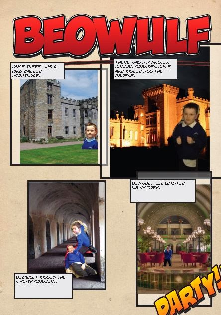 Sheriffhales Primary School Blog: Class 2's Beowulf comic strips