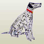 Dalmation Dog Papercraft | Papercraft Free Download And Paper Toys Model
