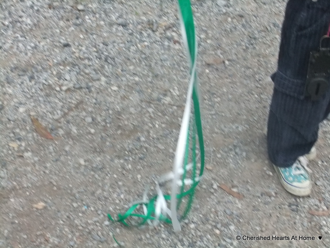 Cherished Hearts At Home: Wind Ribbons - a small tutorial for quick fun