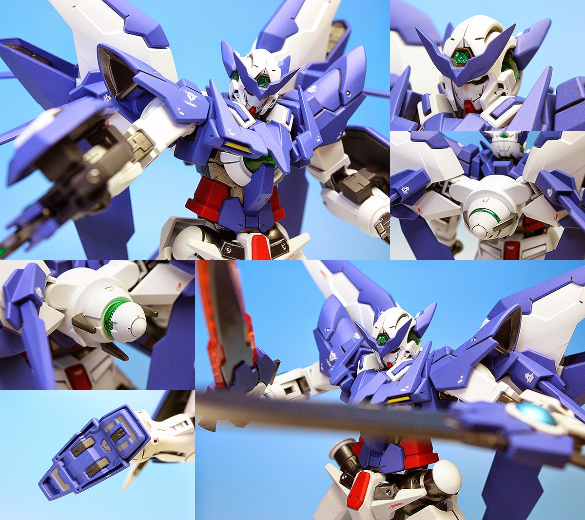 GUNDAM GUY: HGBF 1/144 Gundam Amazing Exia Trans-Am Booster - Painted Build