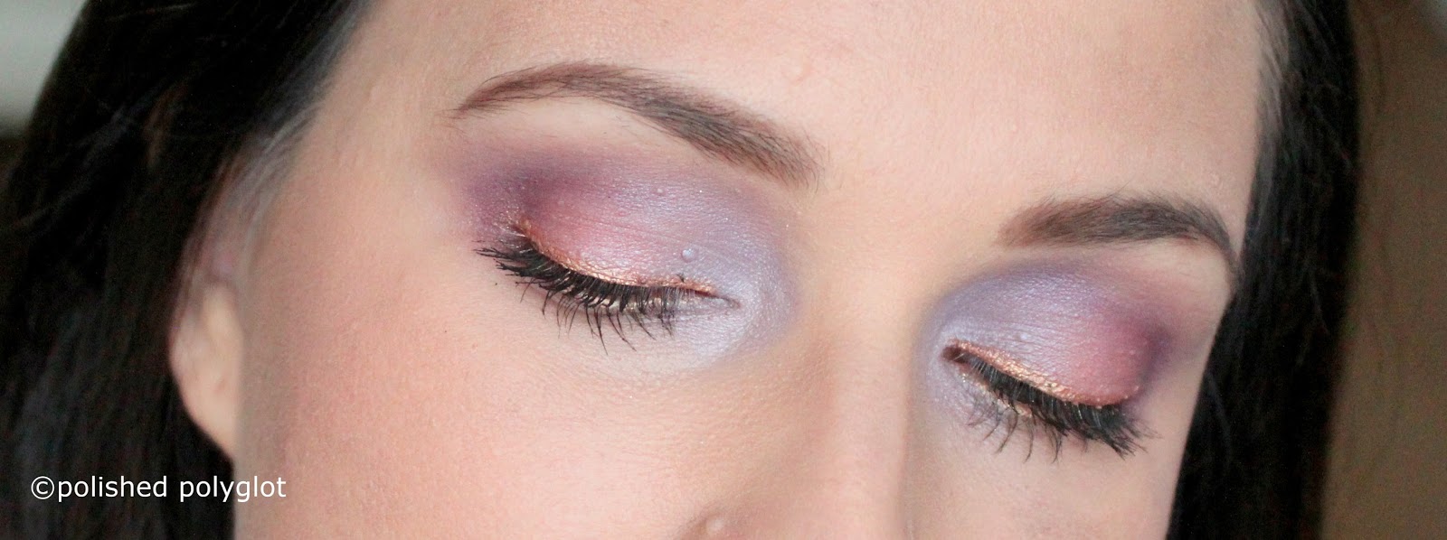 Makeup │ Soft look in lavender and salmon pink [Monday Shadow Challenge ...