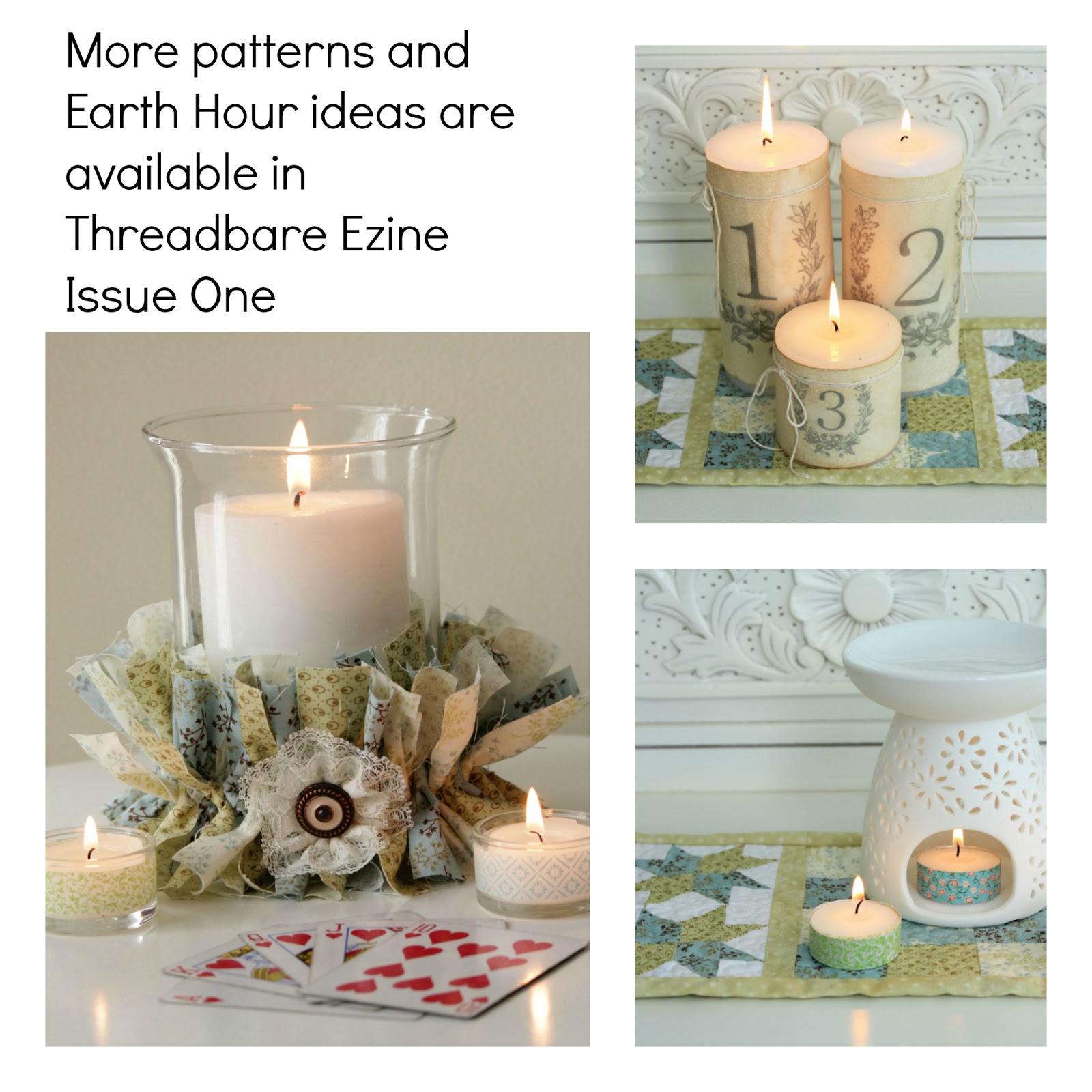 Incandescence- Free Candle Mat Patterns - Threadbare Creations