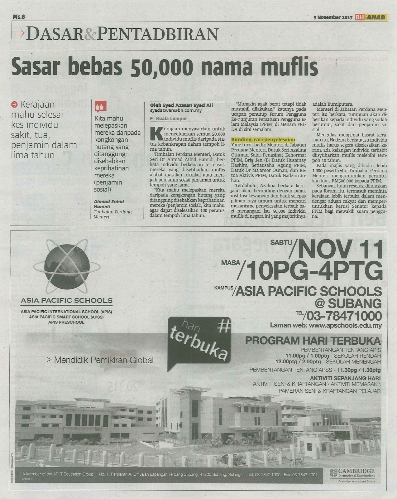 Blog Rasmi PPIM: 4205) 50,000 INDIVIDU MUFLIS AKAN DIBANTU – BERITA ...