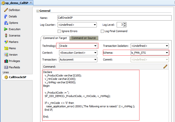 Data Warehouse Super Hero How To Call Oracle Procedure With Odi