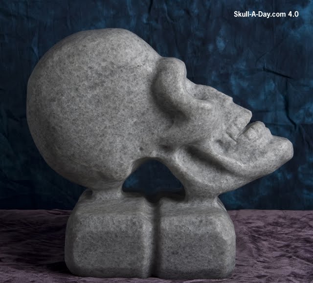 Stone Skull Carvings