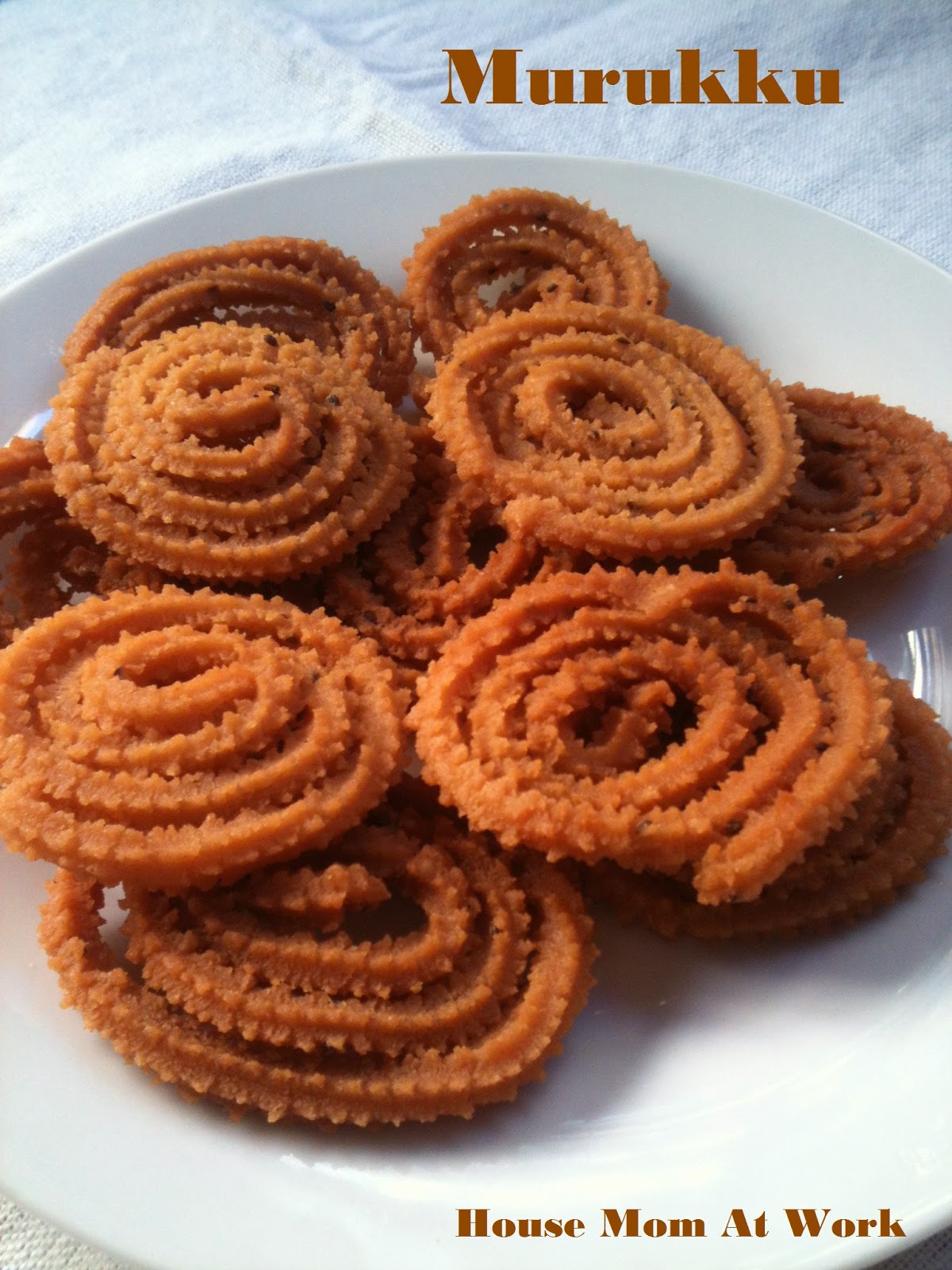 House Mom At Work: Butter Mullu Murukku - Diwali Snacks
