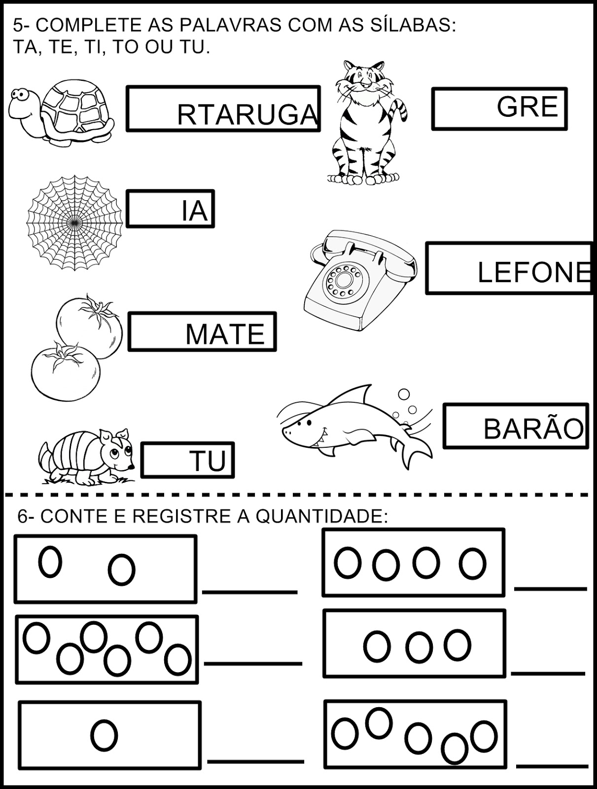 Pequenos Grandes Pensantes.: Atividades Inéditas Letra T