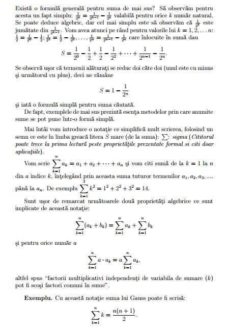 Pentru Școală: Sume