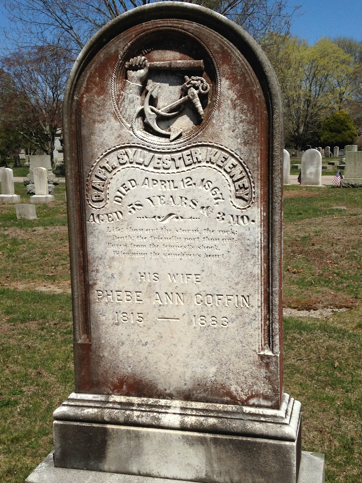 Writers Who Kill: A Walk in Elm Grove Cemetery, Mystic, CT