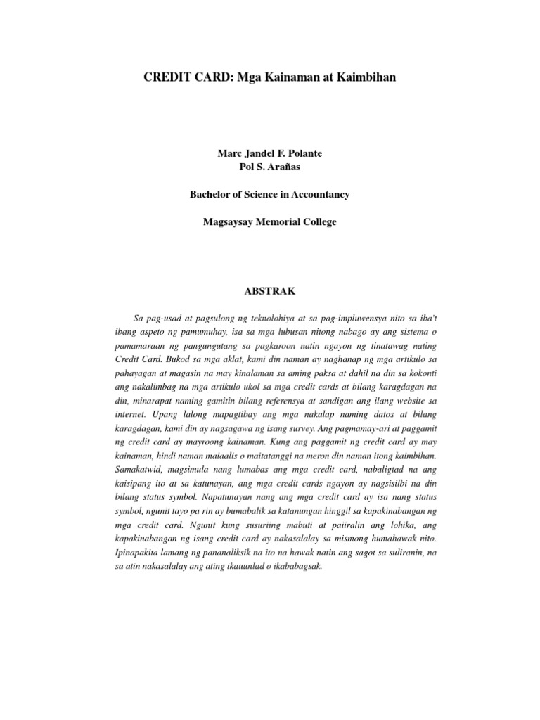 halimbawa ng abstrak - philippin news collections