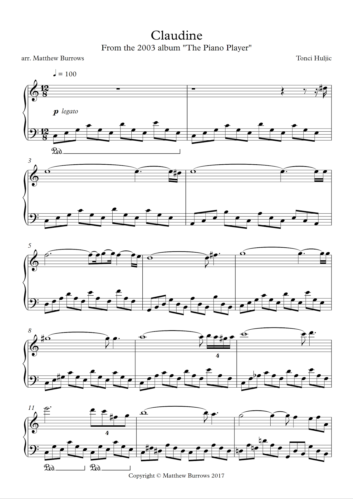 Maksim Mrvica Sheet Music!: Claudine [updated]
