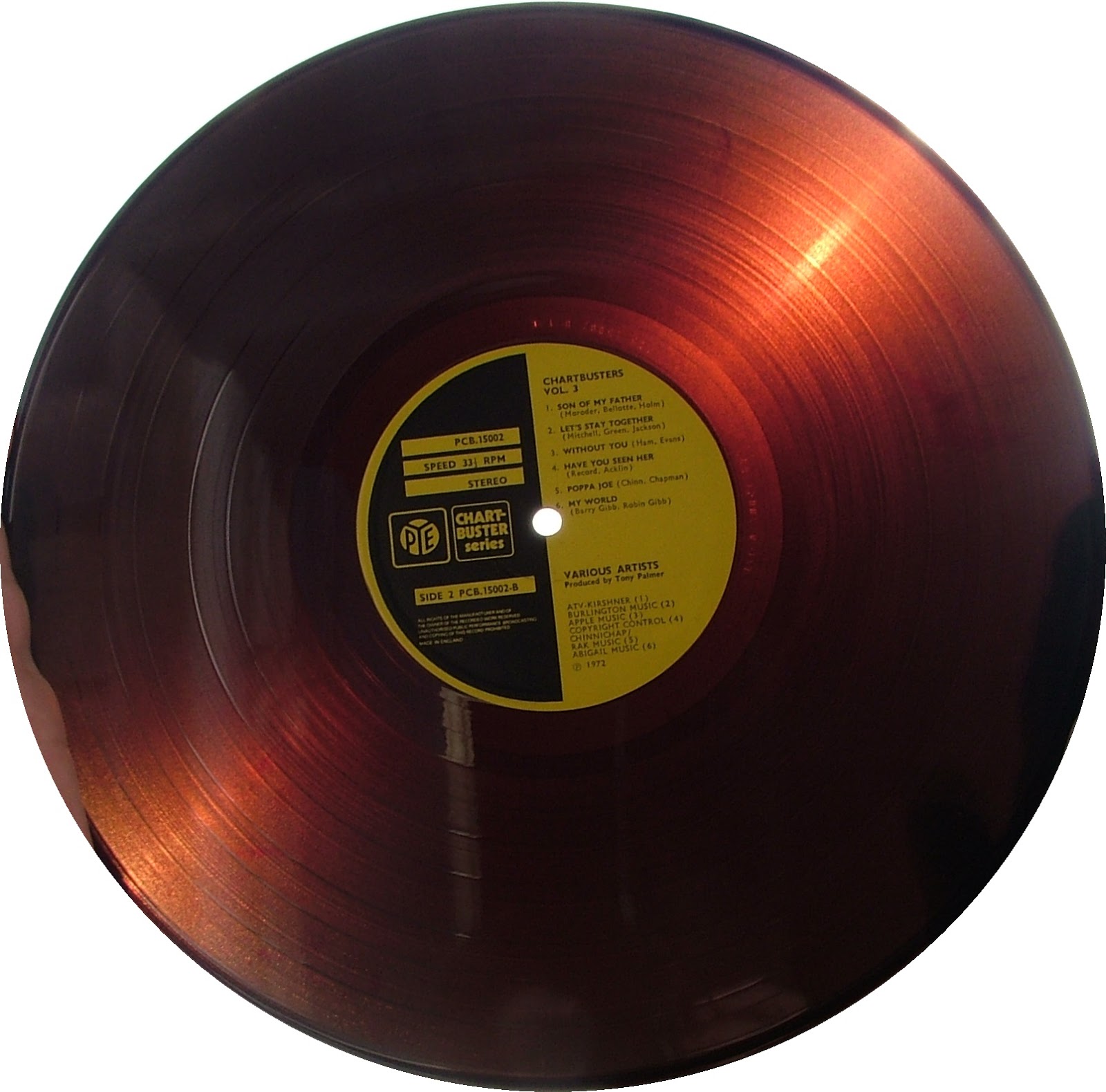 Copycat Cover Records: Pye Chartbusters - they're all on coloured vinyl!