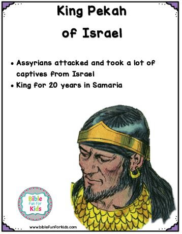 Bible Fun For Kids: 11. Kings: 17. Menahem 18. Pekahiah 19. Pekah 20 ...