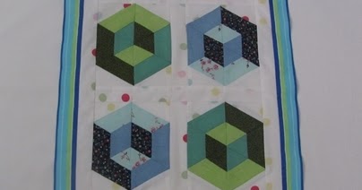 Patchworkowe wariacje: Patchwork 3D – Honeycomb Waffle - tutorial