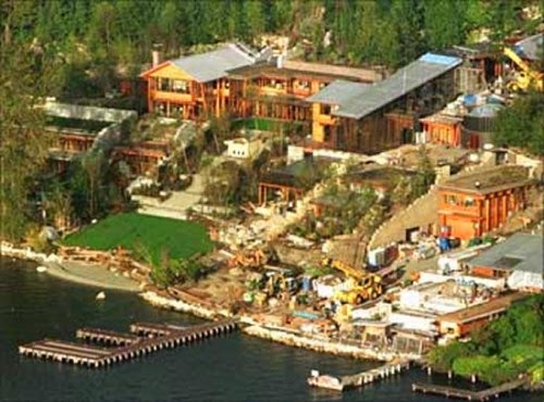 Eileen's Home Design: Aerial Views of Bill Gates's House in Medina, WA