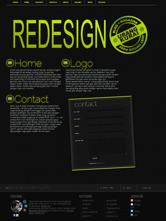 Redesign Template