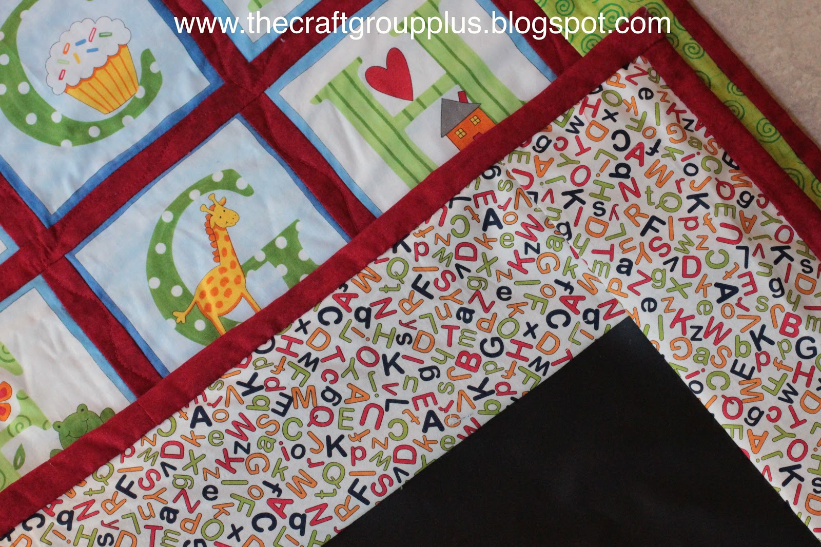 Alphabet & Chalkboard Quilt by Bev I