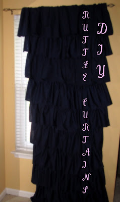 Bit of Blue Sky: DIY Ruffle Curtains