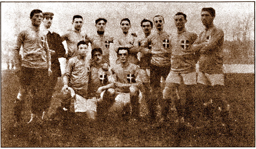SELECCIÓN DE ITALIA contra Hungría 06/01/1911