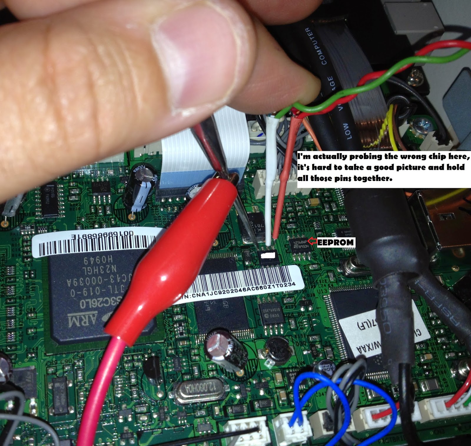 CLX 3175 Reprogram EEprom to show 100% ink: CLX 3175 CLX 3175FW toner ...