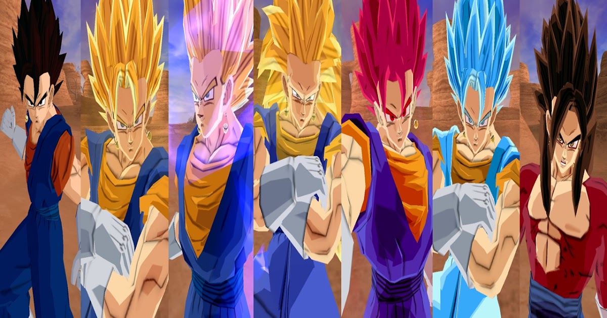 mods dbz BR: VEGITO ALL FORMS REMAKE