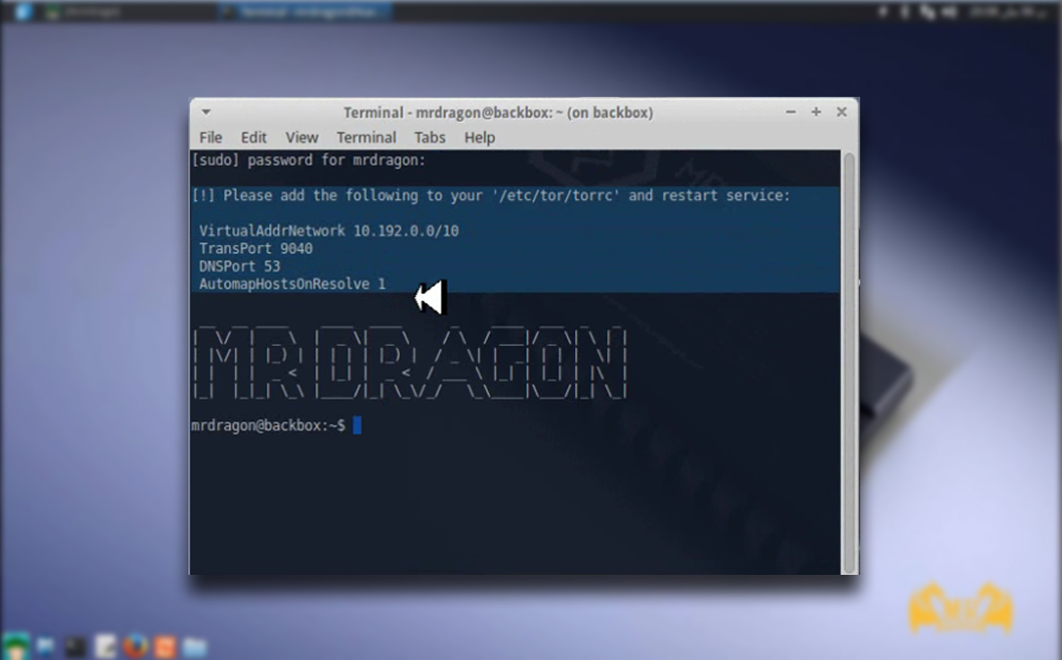 How to fix Anonymous mode problem in BackBox Linux 2017 - ste smart