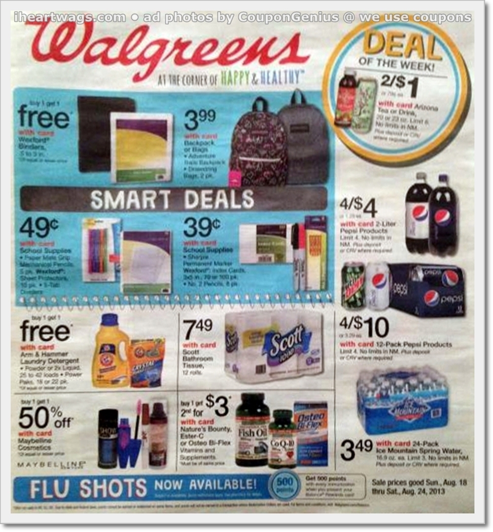 Weekly Ad Scan: Walgreens Ad Scan: Week of 8/18-8/24