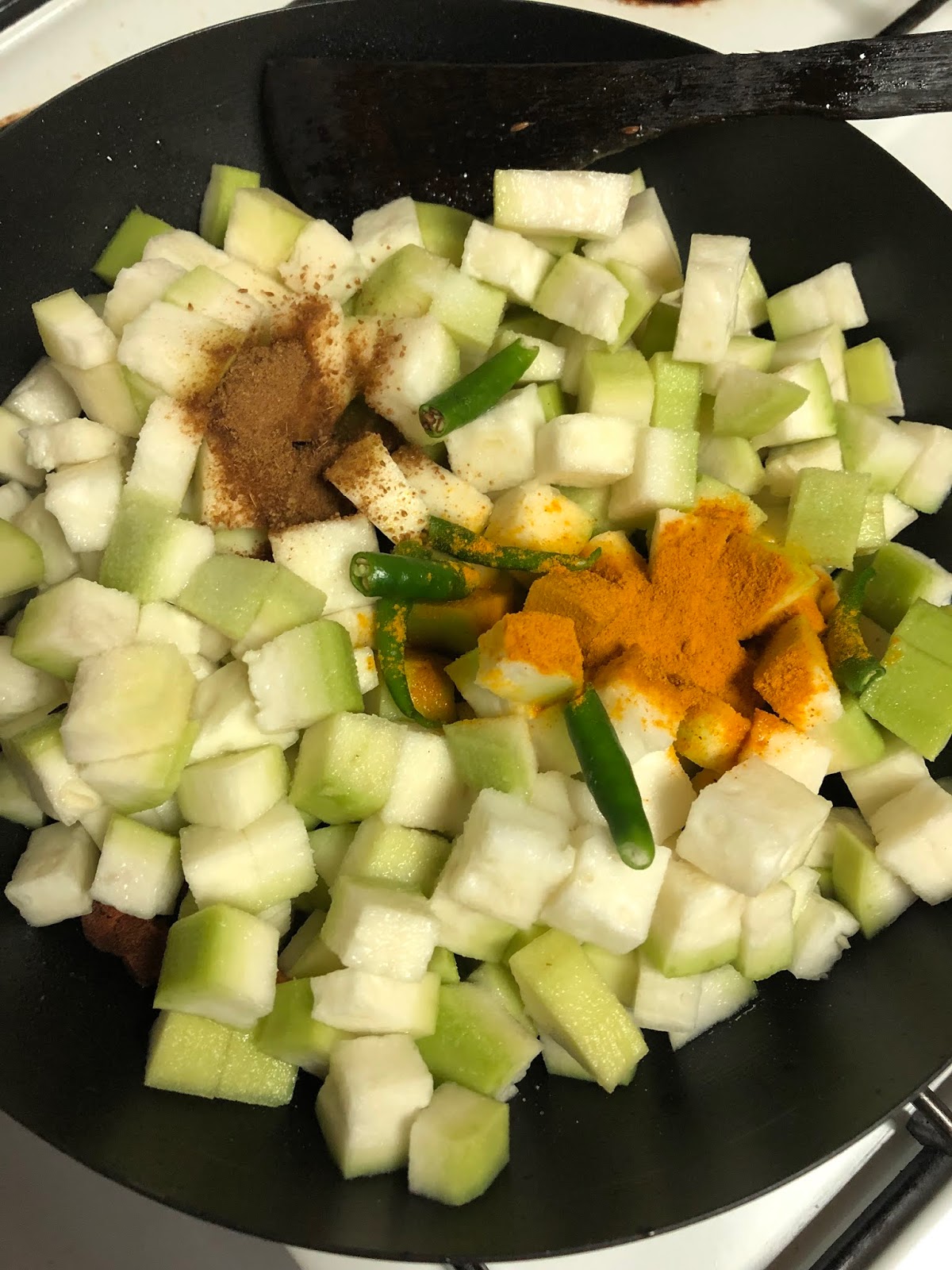 Bethica's Kitchen Flavours: Lau Ghonto (Bottle Gourd Curry - Bengali Style)