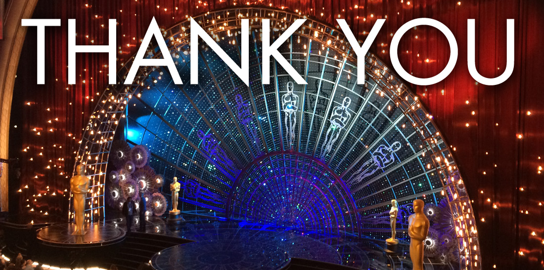 Thank You | The Gold Knight - Latest Academy Awards news and insight