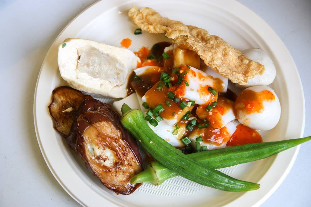 Hakka Yong Tofu - Stuffed Tau Kwa - The Food Canon