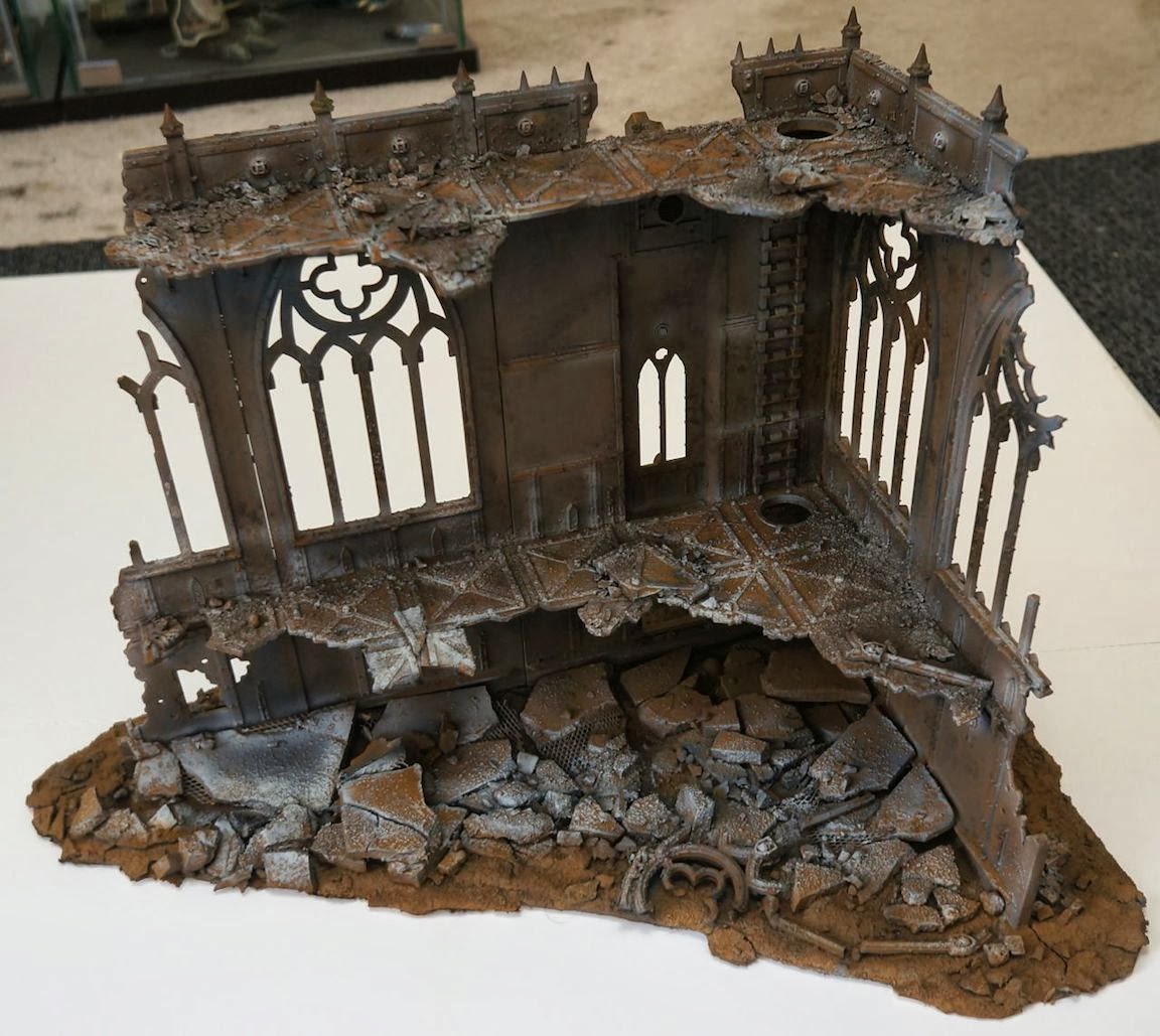 40k Hobby Blog: Terrain: Painted and Weathered