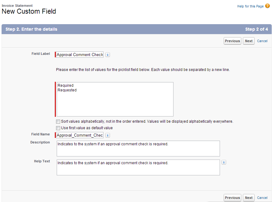 Making all approval comments mandatory in a multi-step approval process ...
