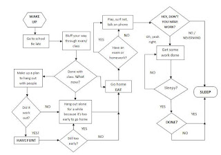 Daily Routine Flow Map