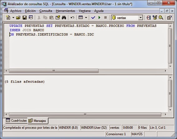 SQL - Sentencia UPDATE para actualización de registros - venta de ...